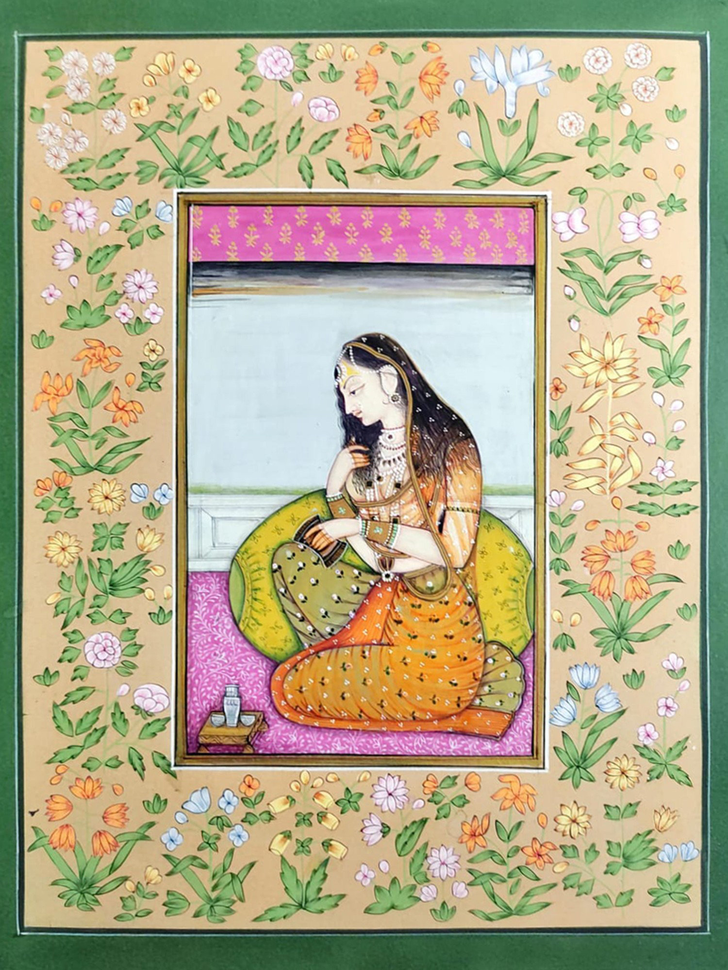 Exotic India Beautiful Lady | Ragini Gaudmalhar: Ragmala Painting | Watercolor Painting By ...